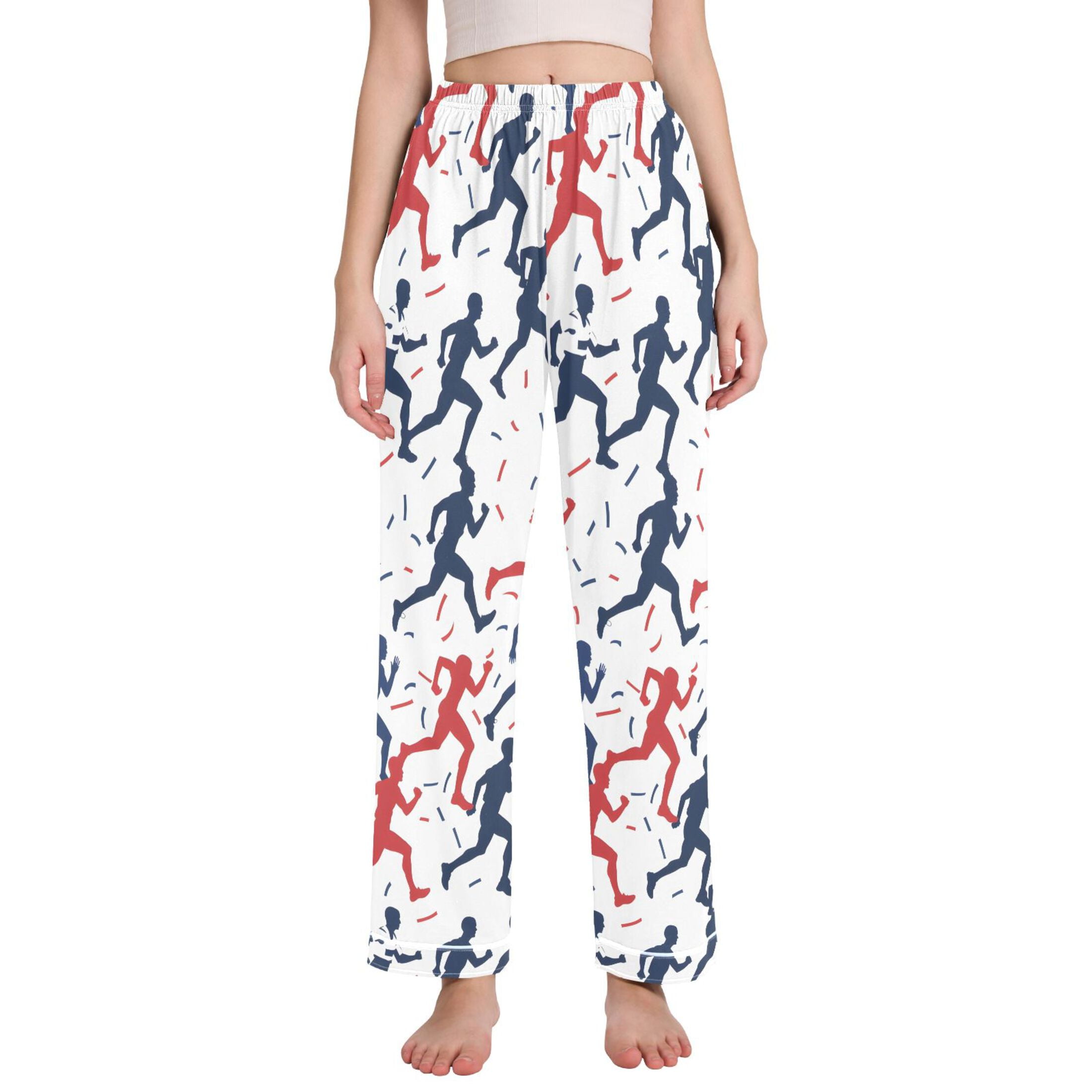 Dailycode Women's Pajama Pants Wide Leg Lounge Pj Bottoms With Pockets ...