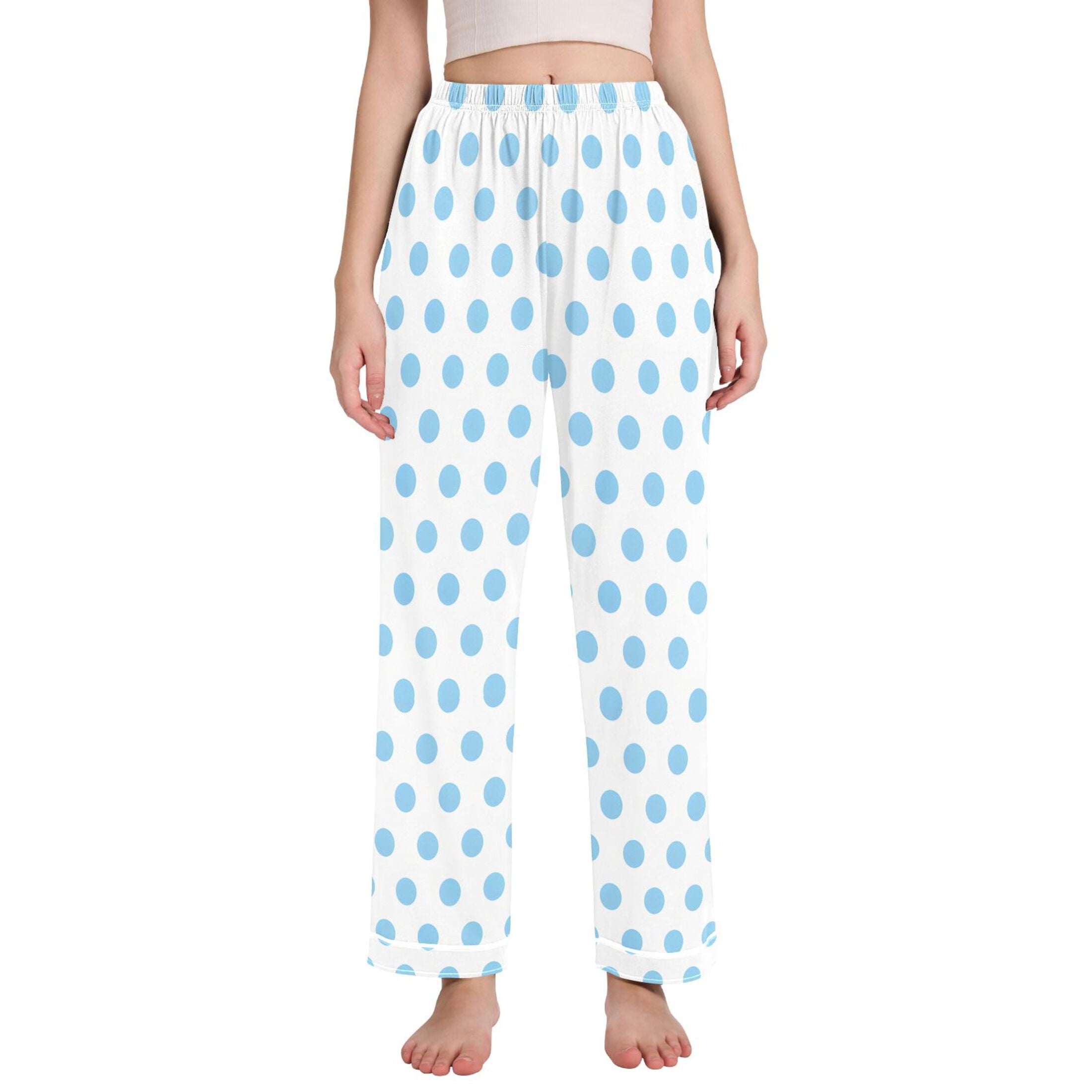 Dailycode Women's Pajama Pants Wide Leg Lounge Pj Bottoms With Pockets ...