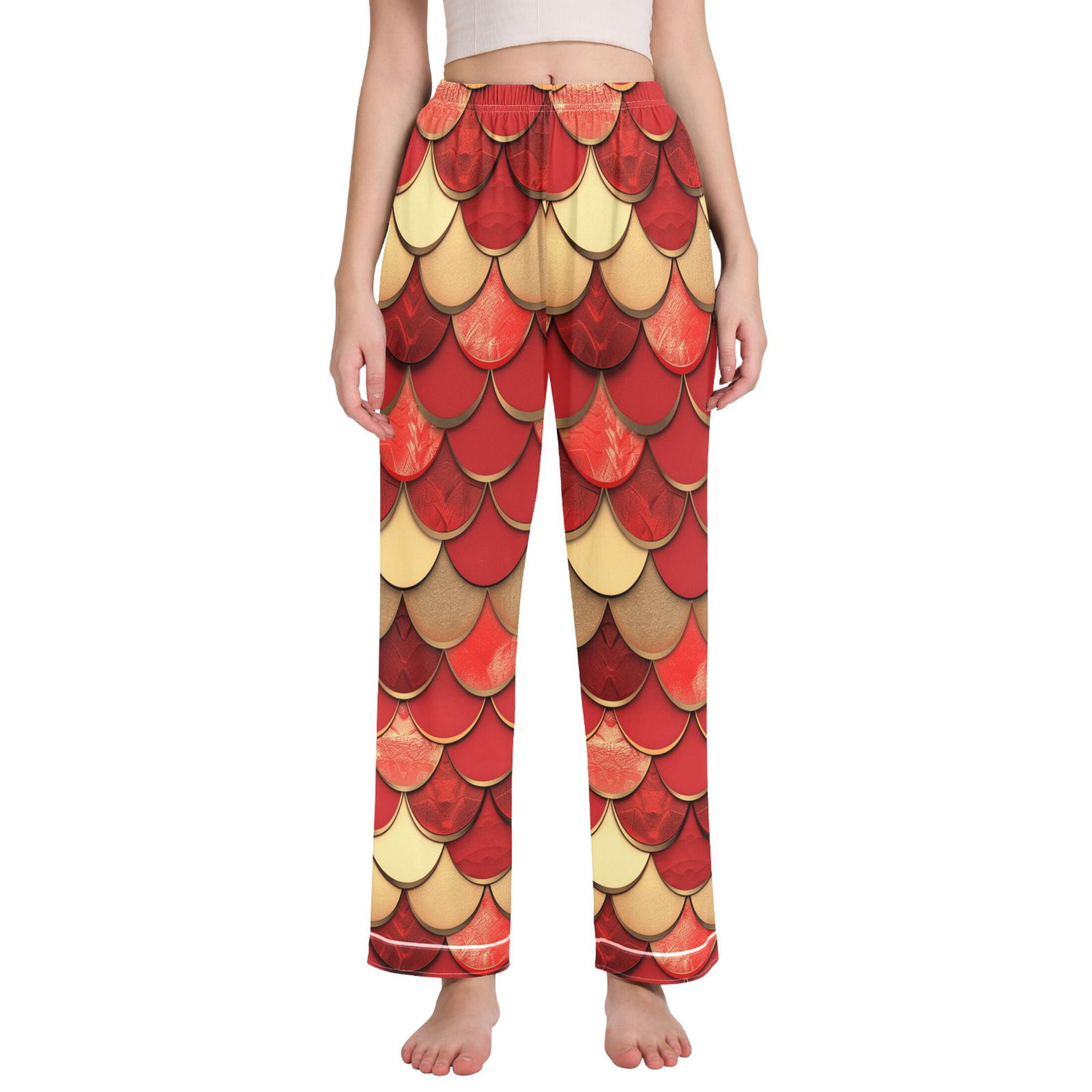 Dailycode Women's Pajama Pants Wide Leg Lounge Pj Bottoms With Pockets ...