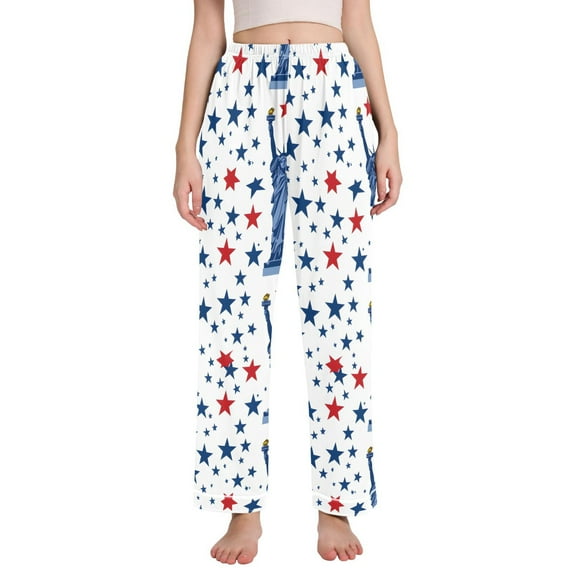 Dailycode Women's Pajama Pants Wide Leg Lounge Pj Bottoms With Pockets ...
