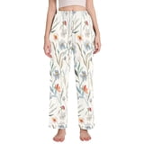 Dailycode Women's Pajama Pants Wide Leg Lounge Pj Bottoms With Pockets ...