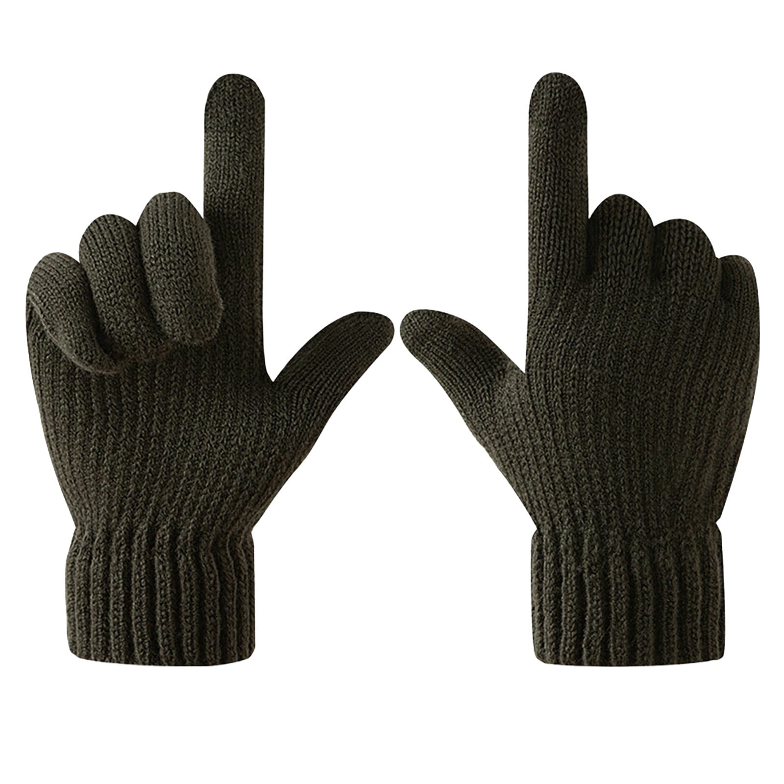 Dailypoc Gloves Winter Womens Cozy Sherpa Lined Winter Mittens - Plush ...