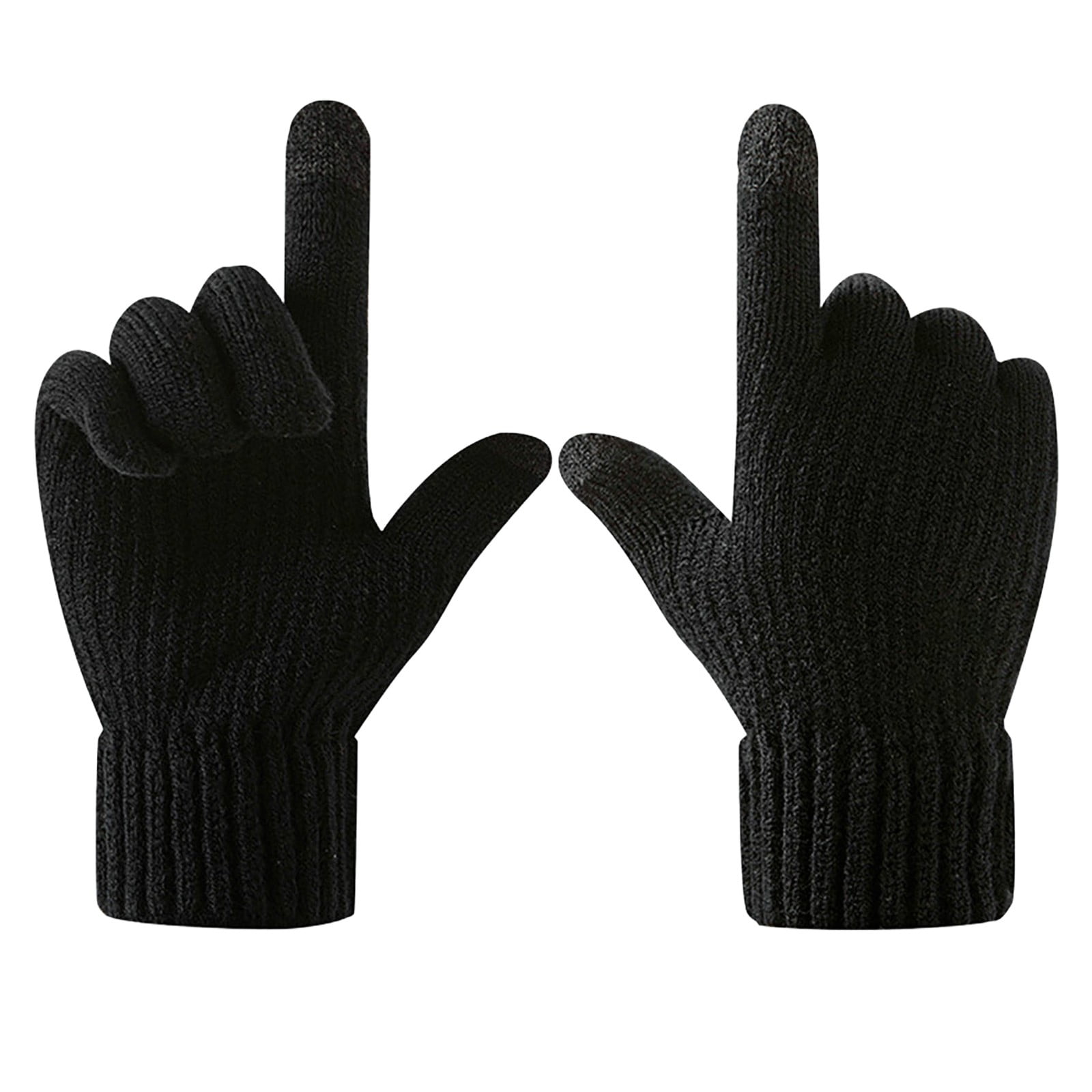 Dailypoc Gloves Winter Womens Cozy Sherpa Lined Winter Mittens - Plush ...