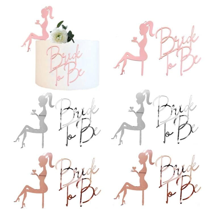 Daimay 6 PCSTRDN High Heel Girl Cake Toppers Sitting Girl Silhouette ...