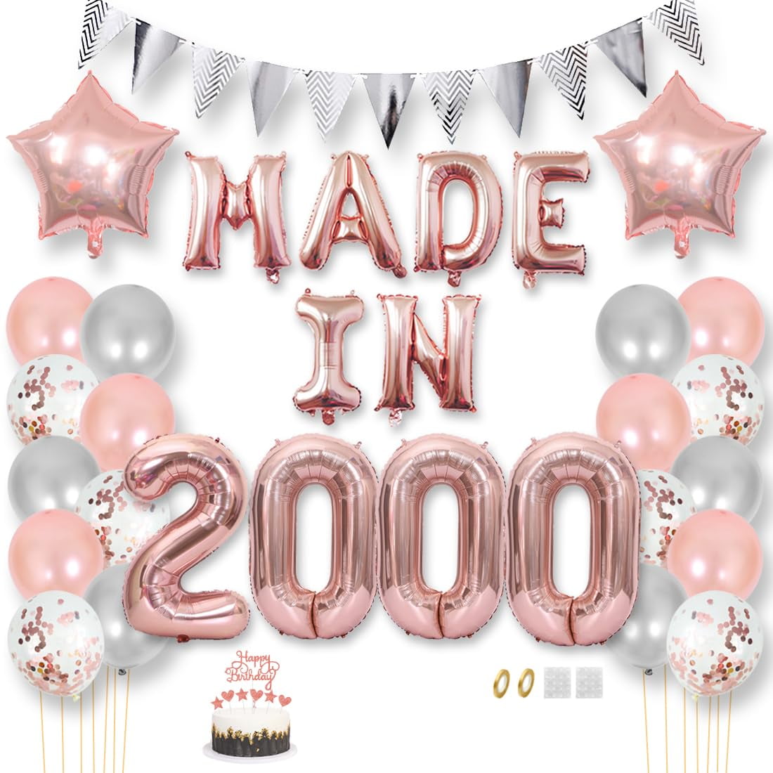 Daimay Happy 25 Birthday SSF20 Balloon Banner Decorations MADE IN 2000 ...