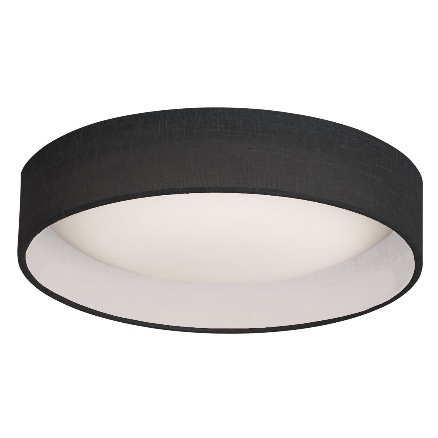 Dainolite 15" LED Flush Mount, Black Shade - Walmart Business Supplies
