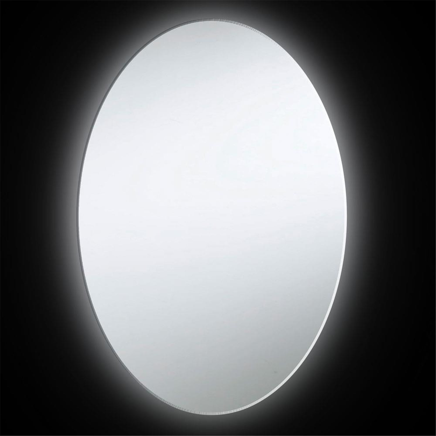 Dainolite 22W Oval Mirror, Backlit 35x28 Inch - Silver - Walmart.com