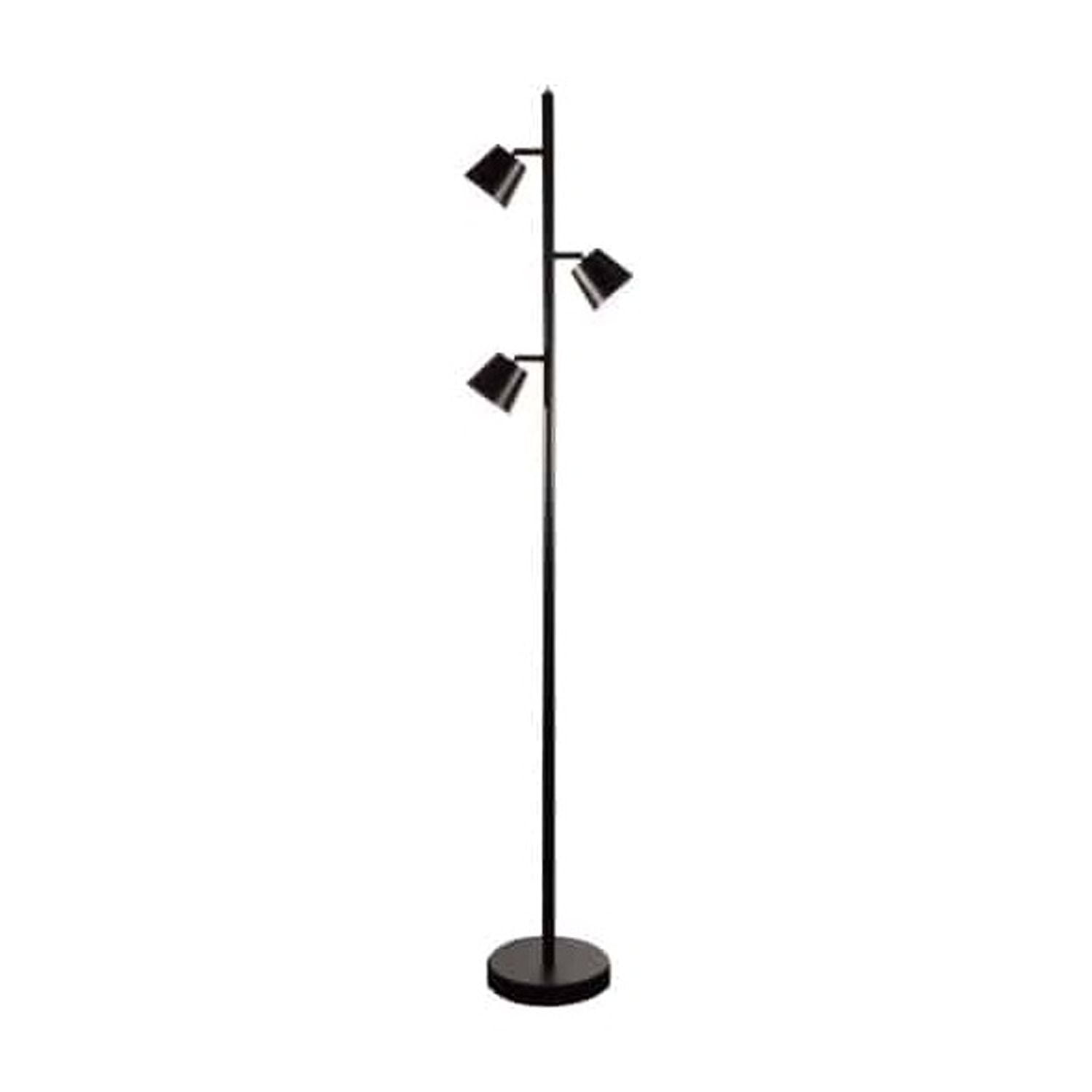 Dainolite 3 Light LED Floor Lamp - Matte Black - Walmart.com