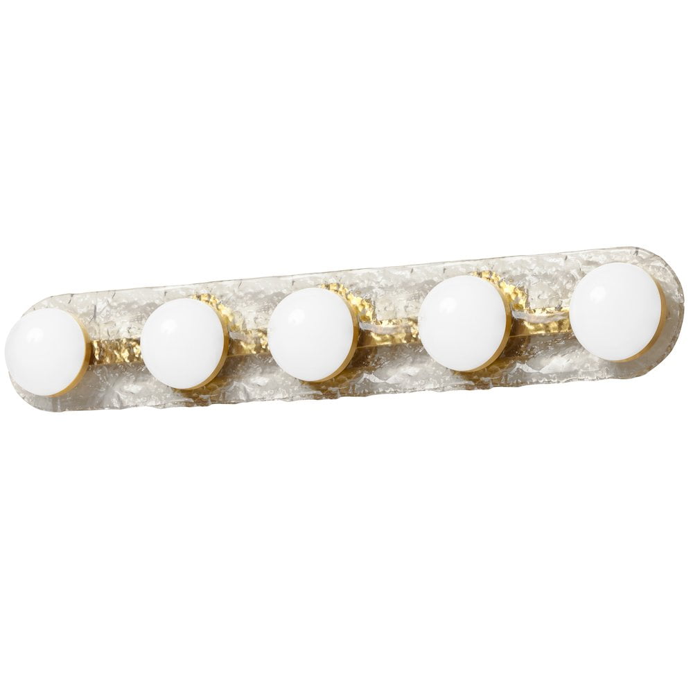 Dainolite 50W Vanity Aged Brass with Clear Glass - Walmart.com