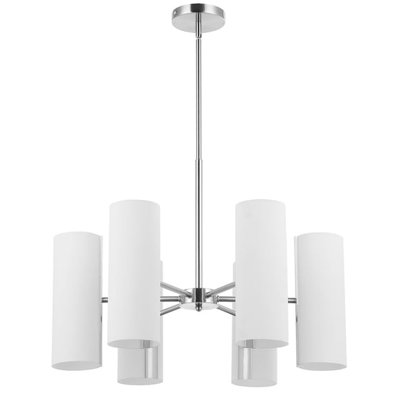 Dainolite 5 Light Matte Black Chandelier w/ Opal Glass - Walmart.com