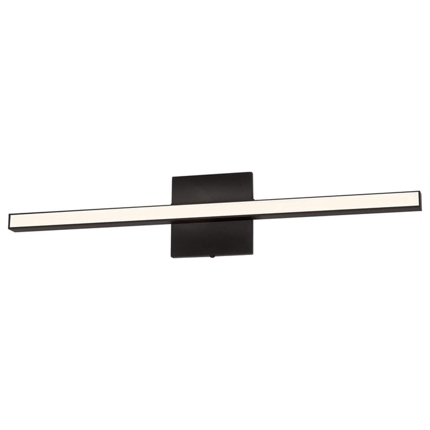 Dainolite Arandel Vanity Light - 18W LED - Matte Black - White Acrylic ...