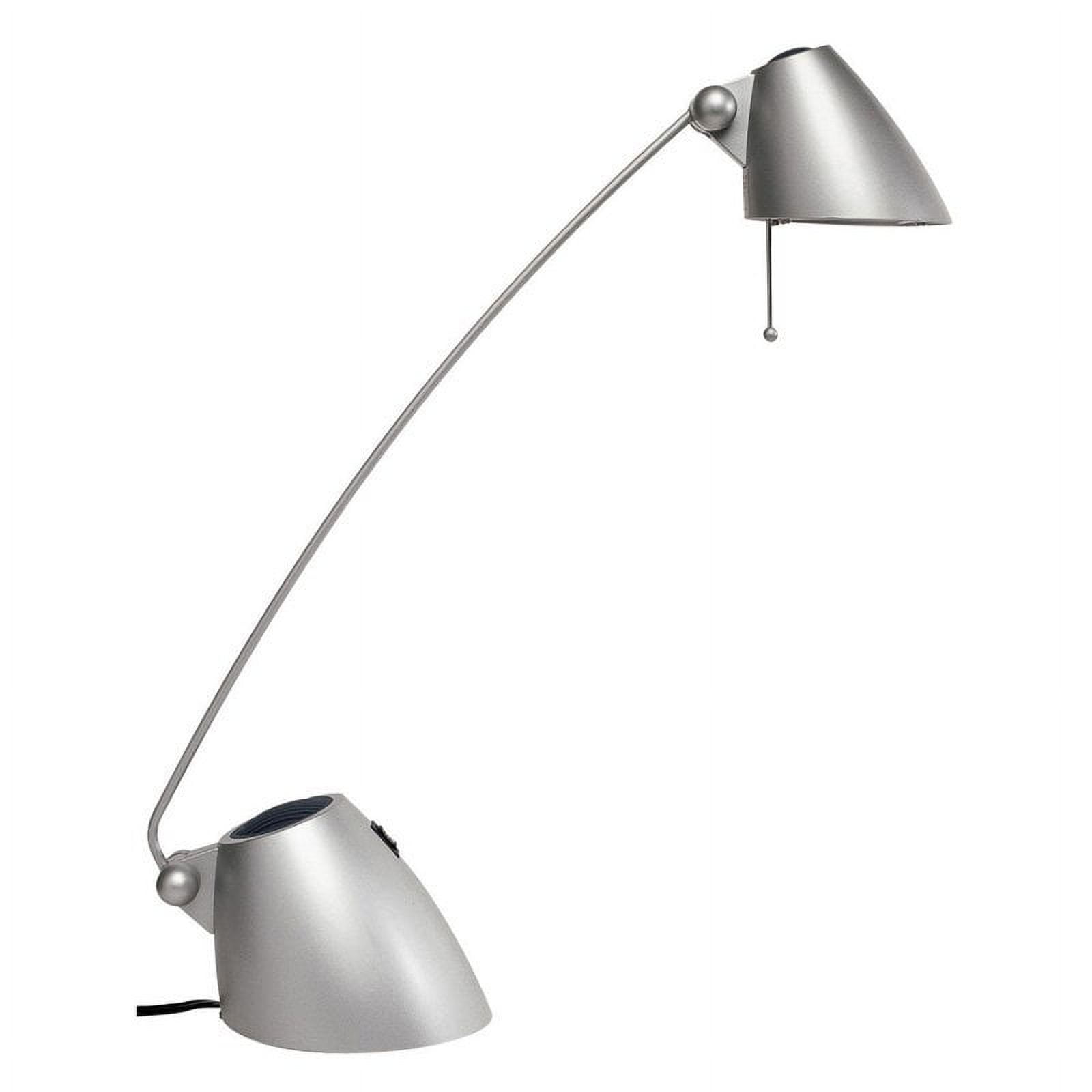 Dainolite Halogen Desk Lamp, Matte Black-Finish:Metallic/Silver ...