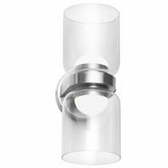 Valetta Integrated LED chip light Chrome Wall Sconce Clear Royal Cut ...