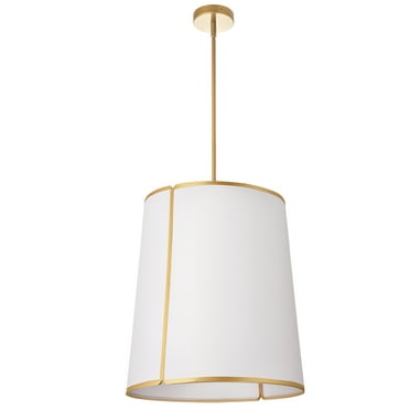 1 Light Large Pendant-19.75 Inches Tall And 14 Inches Wide-Aged Brass ...