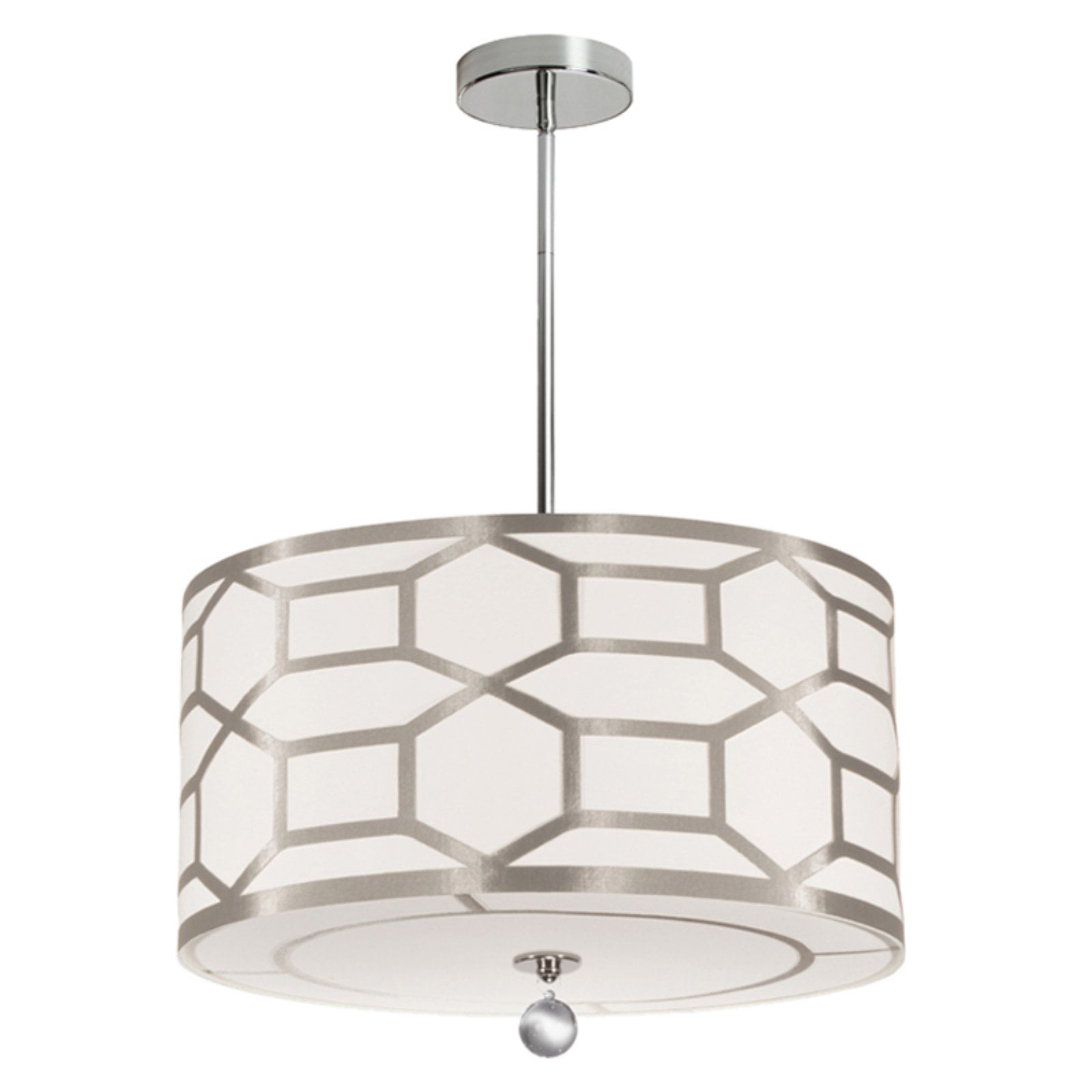 Dainolite Pembroke PEM-194P-PC-BW Pendant Light - Walmart.com