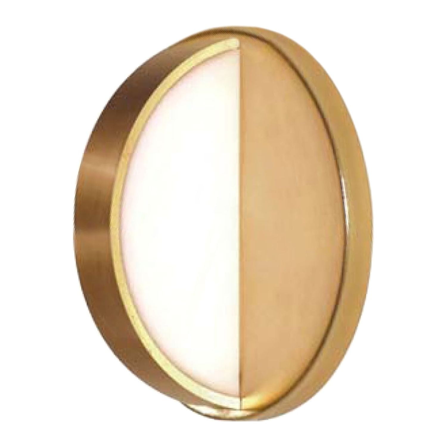 Dainolite TOP-55LEDW-AGB Topaz 5W Wall Sconce, Aged Brass with White ...