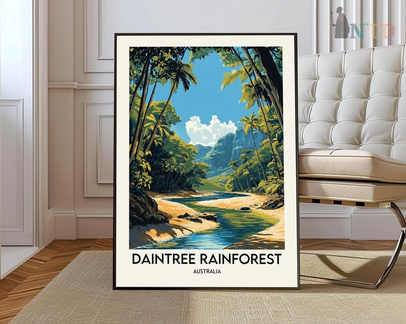 Daintree Australia Print - Daintree Rainforest Wall Art, Tropical Decor ...