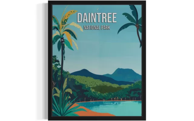 Daintree National Park Australia Art Print Poster Wall Art Painting ...