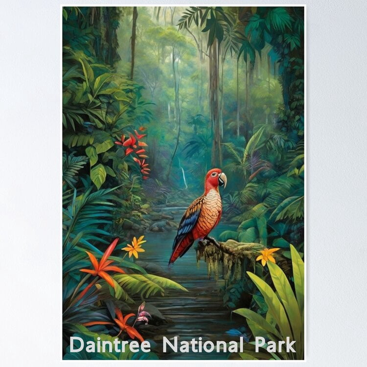 Daintree National Park UNFRAMED Poster, 24x36 - Walmart.com