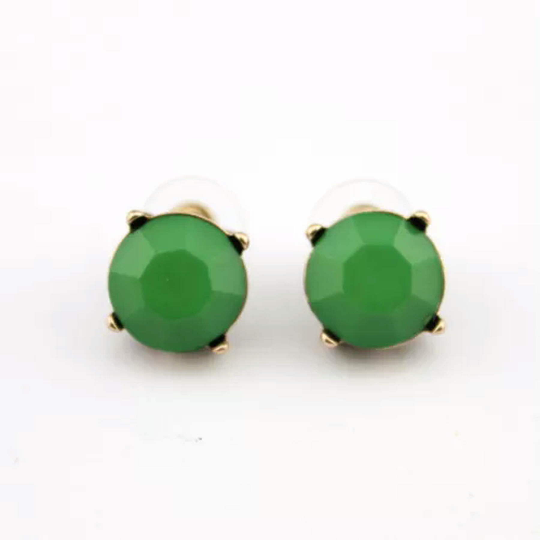 Dainty Candy Color Glass Crystal Opal Dot Stud Earrings Women Vintage Jewelry - Walmart.com