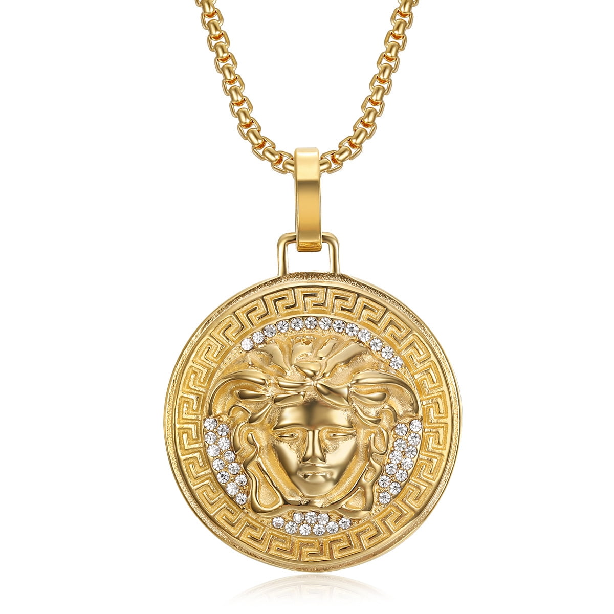 Dainty Charm Ancient Greek mythology Pendant Necklace 14K Yellow Gold ...
