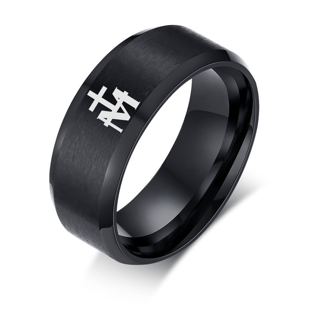 Dainty Christ Mother of God Virgin Maria Ring, Catholic Cross Mary ...