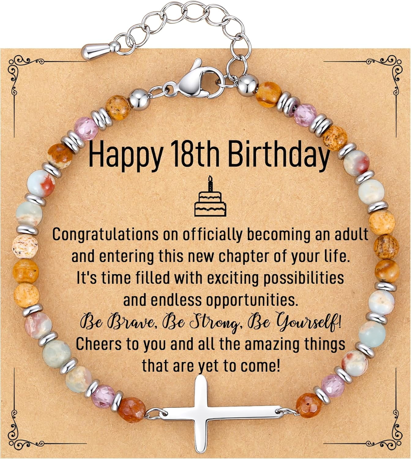 Dainty Cross Bracelet for Women - 13th to 60th Birthday Gifts for Her ...