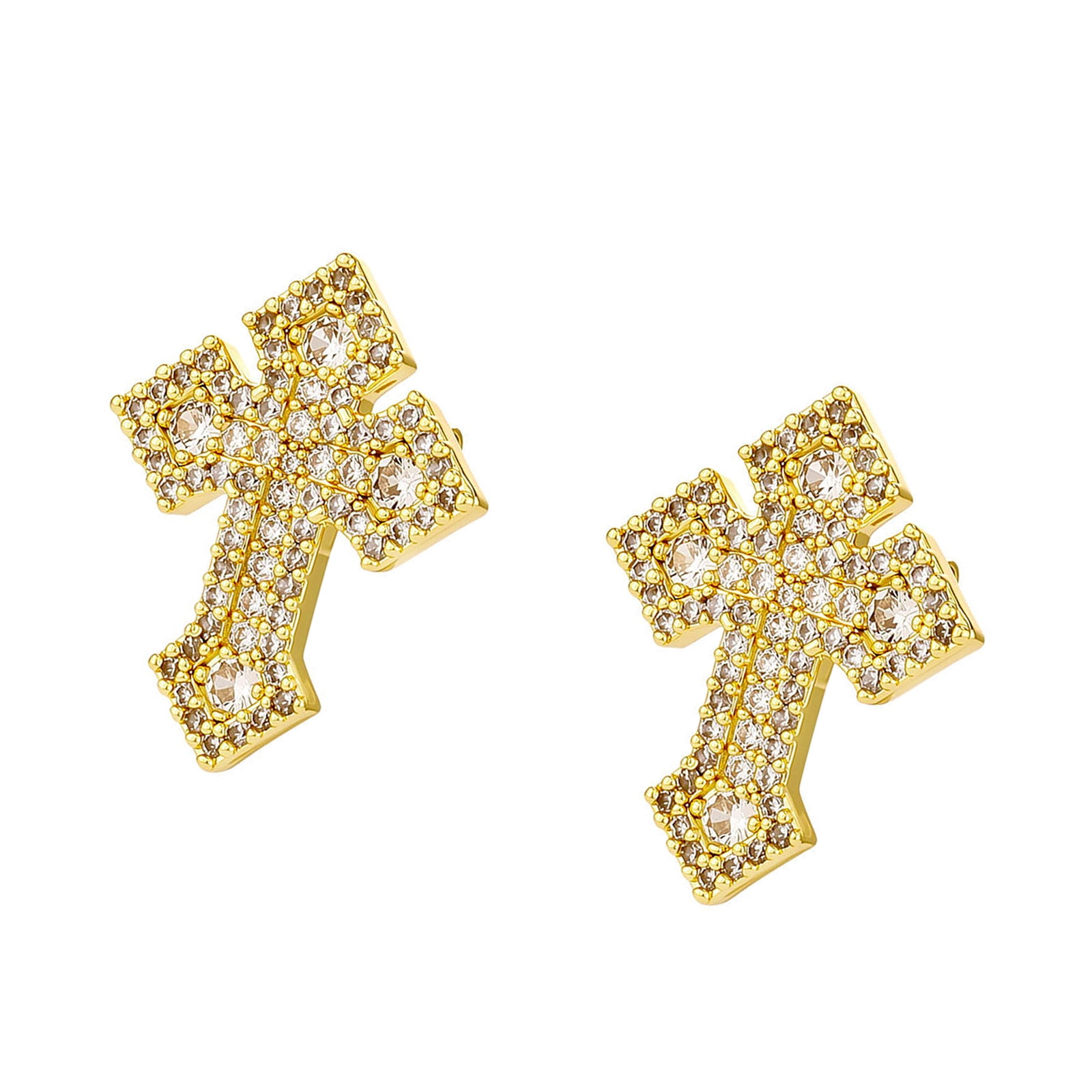 Dainty Crosses Designs Copper Ear Studs Elegant Everyday Jewelry ...