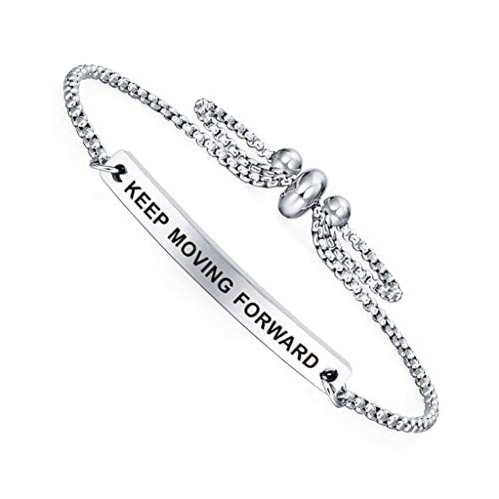 Dainty Cuff Bracelet - KEEP MOVING FORWARD - Colleague Farewell Gift ...