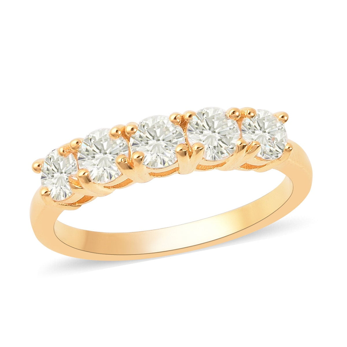 Dainty Engagement Ring/ 5mm Round Cut Moissanite Ring /925 Sterling silver/ 14K Rose Gold Ring ...