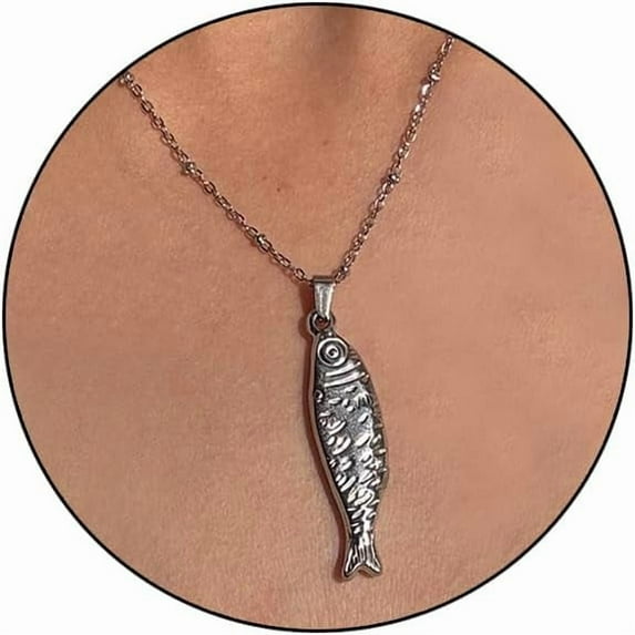 Dainty Fish Pendant Necklaces for Women Gold Silver Beach Charm ...