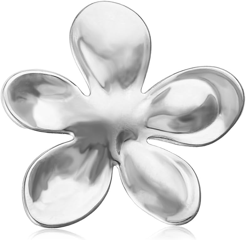 Dainty Flower Brooch Pins for Women Elegant Gold Tone Metal Blossom ...