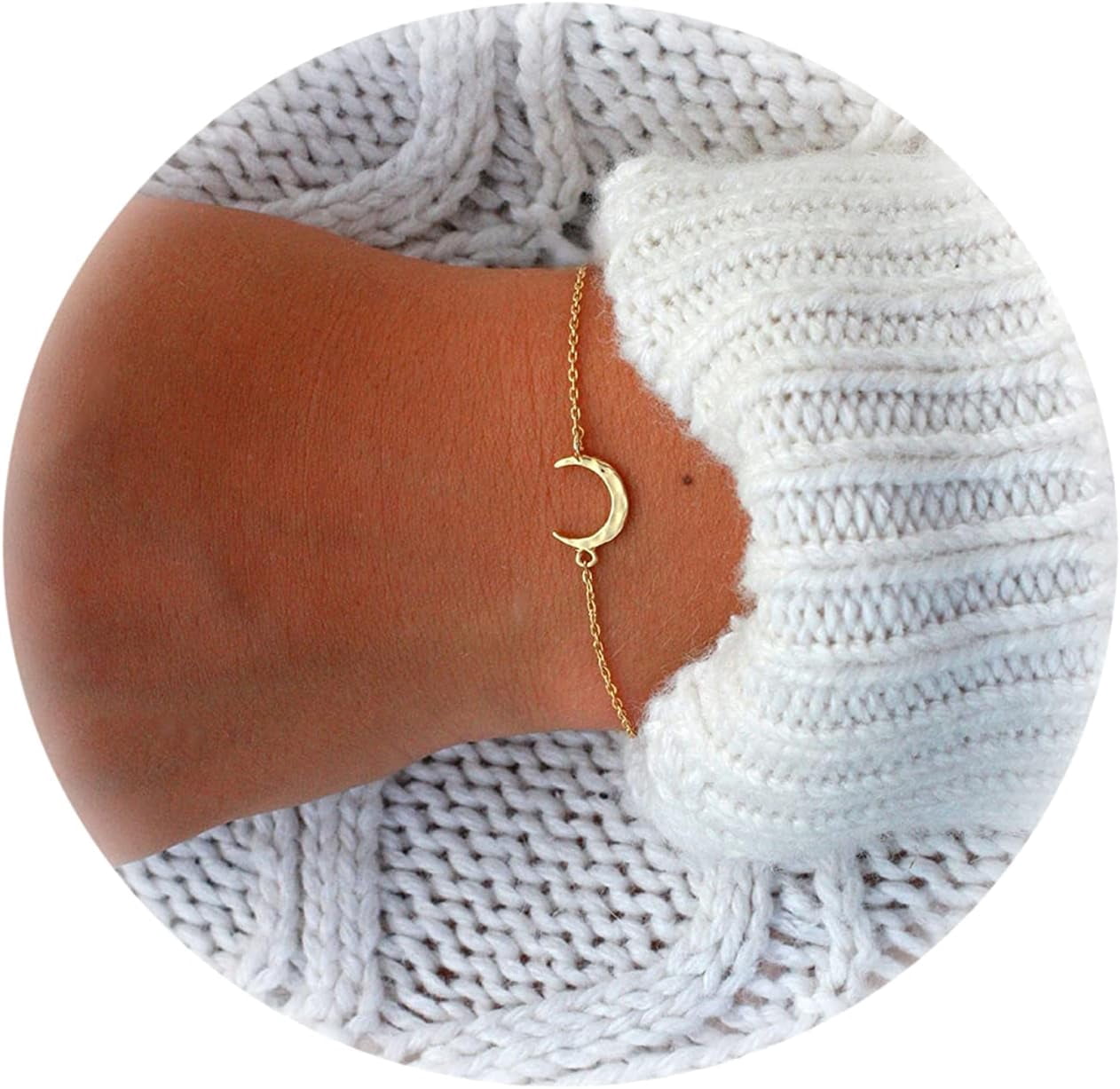 Dainty Gold Bracelet Fine for Women 14K Gold Plated lightweight ...