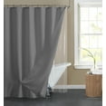 Dainty Home 14 Piece Shower Set with 1 Hotel Waffle 70x72 Shower Curtain, 1 PEVA Shower Liner ...
