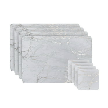 Dainty Home Marble Cork Granite Designed Cork Textured Round Coaster ...