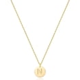 Dainty Initial Necklace,18K Gold Plated Tiny Letter Necklace for Women ...