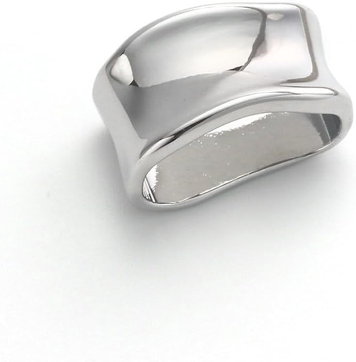 Dainty Oblate Silk Scarf Ring Brooch for Women Minimalist Geometric ...