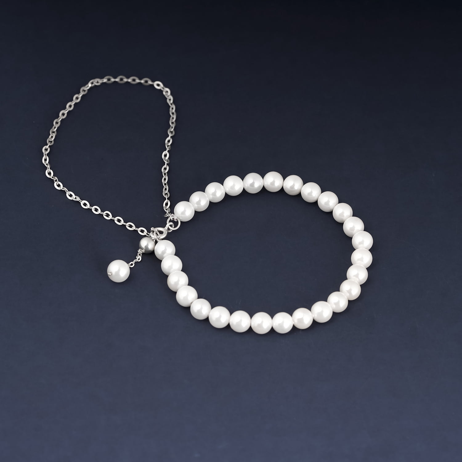 Dainty Pearl Bracelet, 925 Sterling Silver with Pearl, Pearl Bracelet ...
