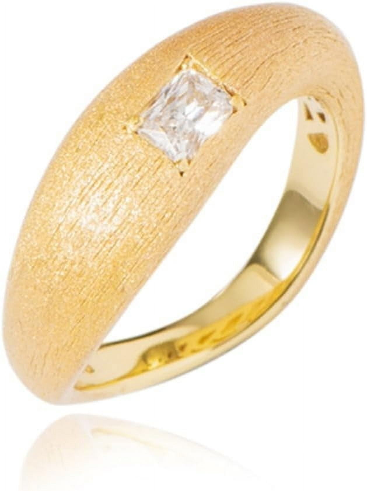 Dainty Wedding Rings for Women with Brushed Finish 925 Sterling Silver ...