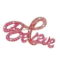 Dainty Zincs Alloy Cancers Awareness Pin Accessories Delicate Letters ...