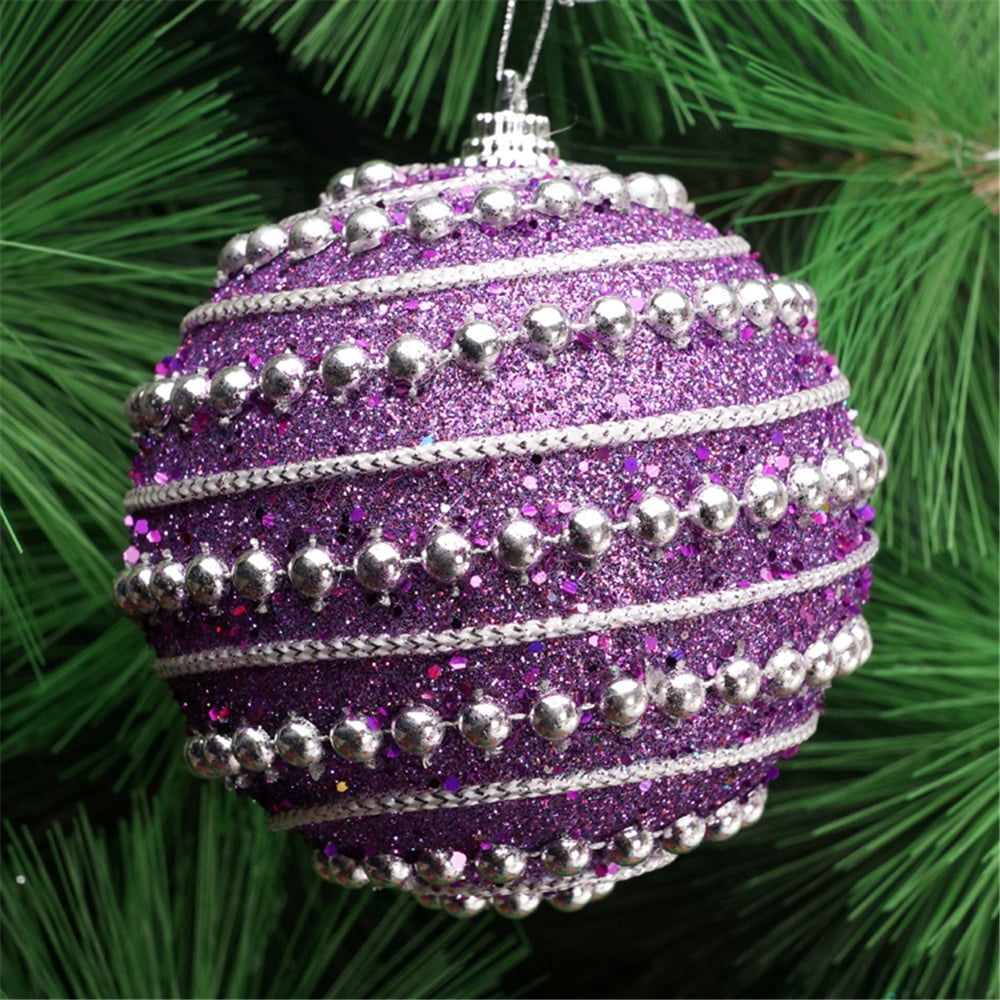 Dainzusyful Christmas Rhinestone Glitter Baubles Balls Xmas Tree ...