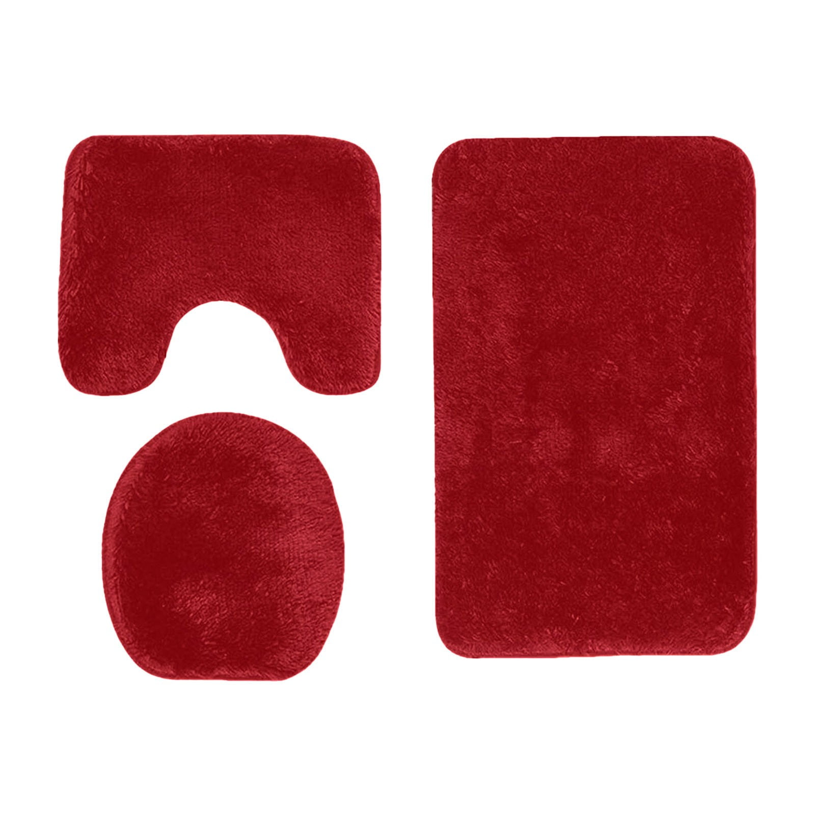 Dainzusyful Home Decor Area Rug 3 Piece Bathroom Rug Set Super Soft Toilet Bathroom Toilet Tub