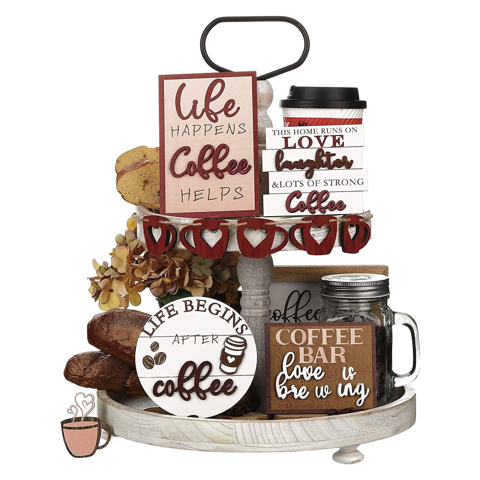 Dainzusyful Home Decor Desk Accessories Coffee Bar Decoration Logo ...