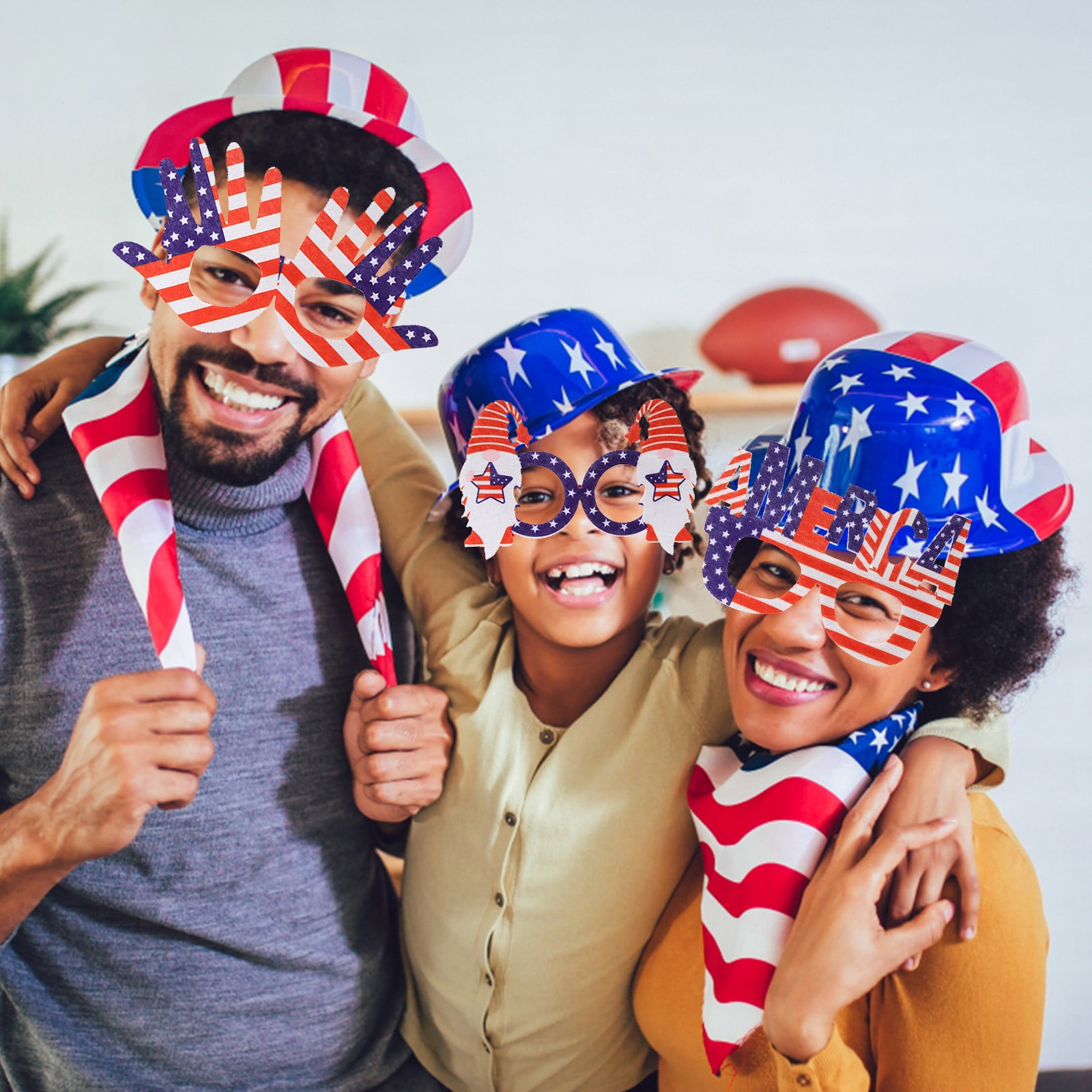 Dainzusyful Patriotic Decorations,4th of July Accessories,Eyeglasses ...