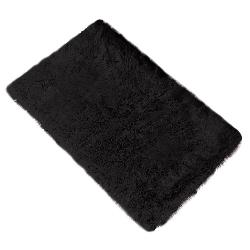Dainzusyful Rugs For Living Room Rug Wool Imitation Sheepskin Rugs Non ...