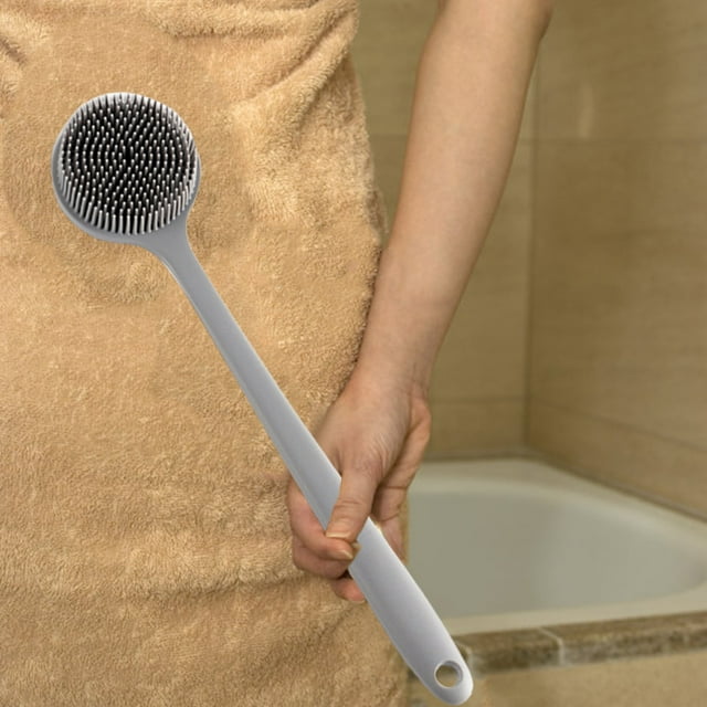 Dainzusyful Silicone Back Scrubber for Shower, 14.85in Lengthen Long ...