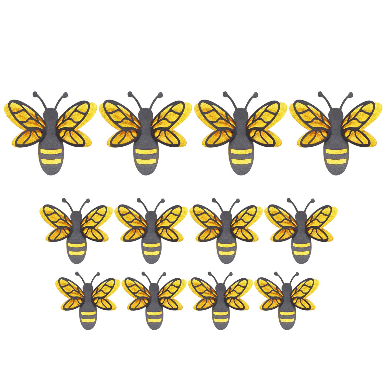 Dainzusyful Stickers Accessories Pearlescent Paper Double Bee Wedding ...