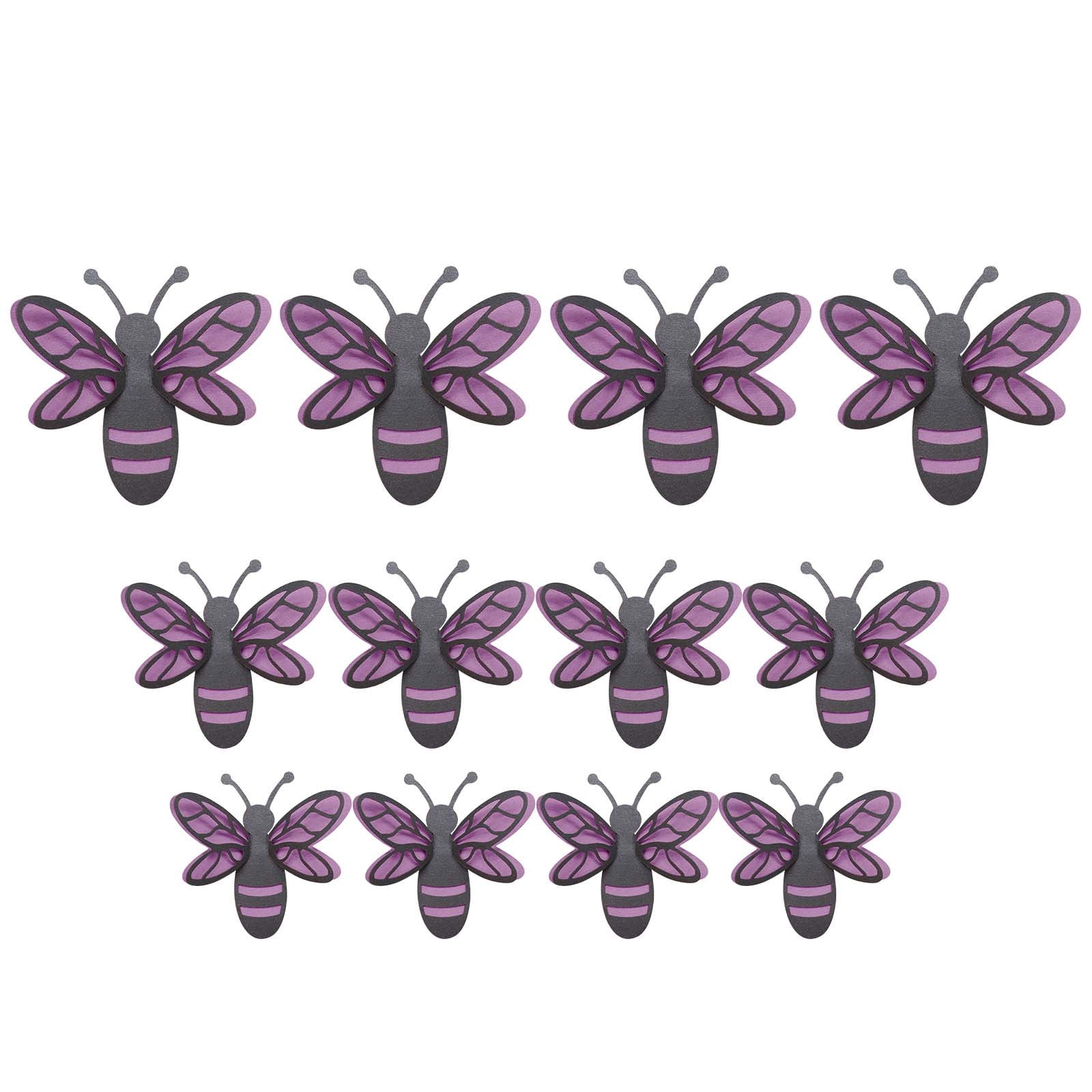 Dainzusyful Stickers Accessories Pearlescent Paper Double Bee Wedding ...