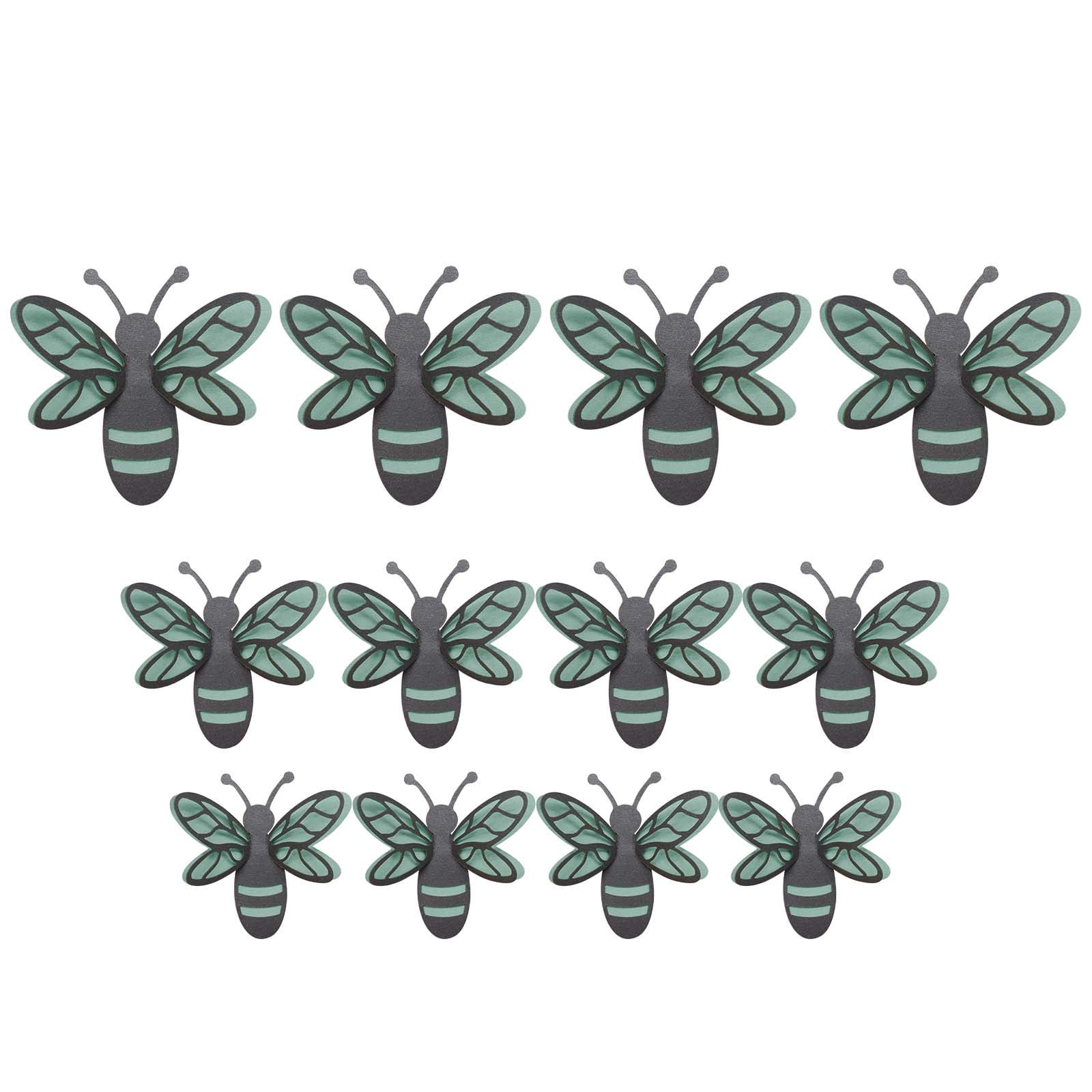 Dainzusyful Stickers Accessories Pearlescent Paper Double Bee Wedding ...