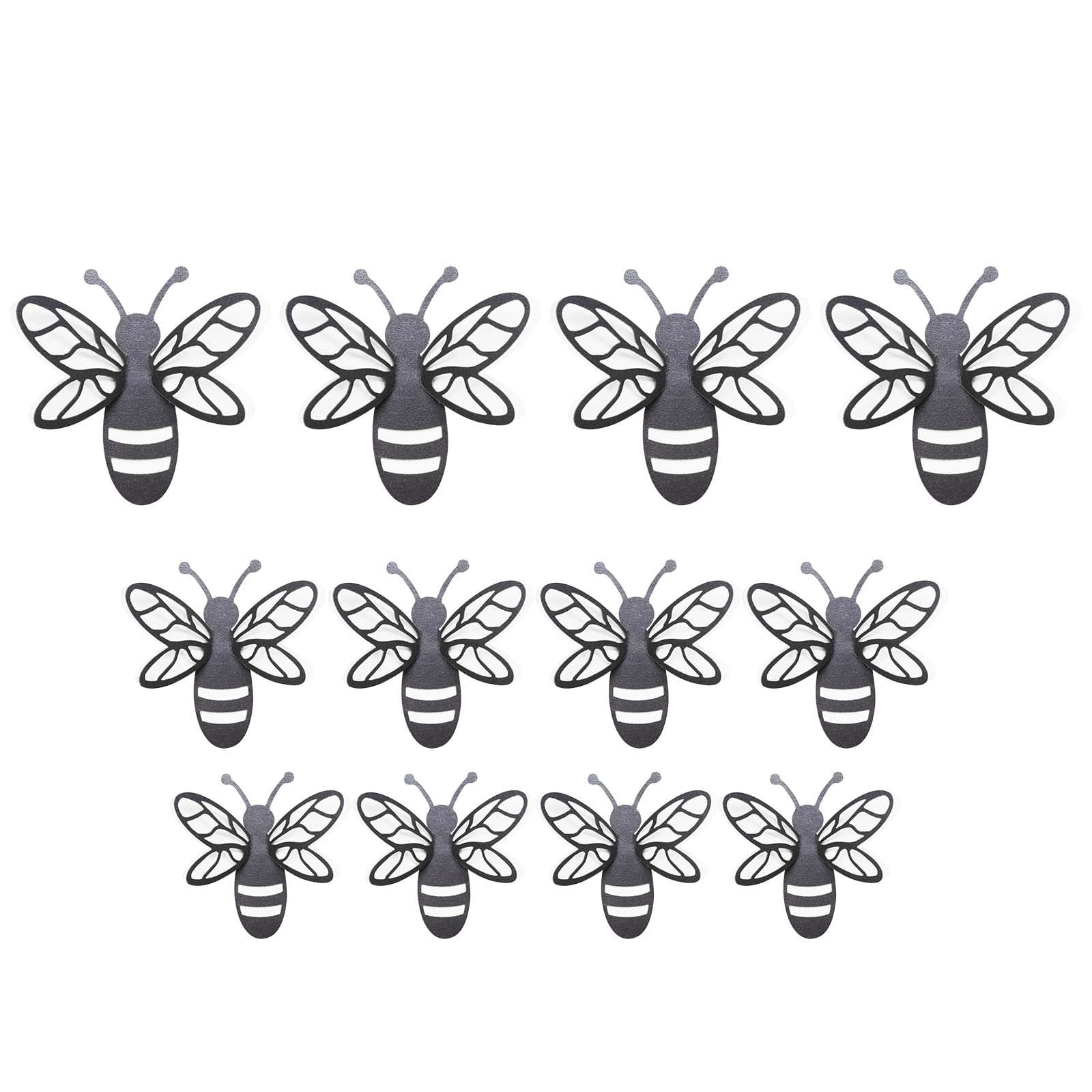 Dainzusyful Stickers Accessories Pearlescent Paper Double Bee Wedding ...